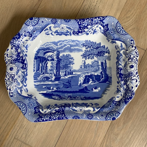 Spode | Dining | Spode Blue Italian Covered Vegetable Dish | Poshmark